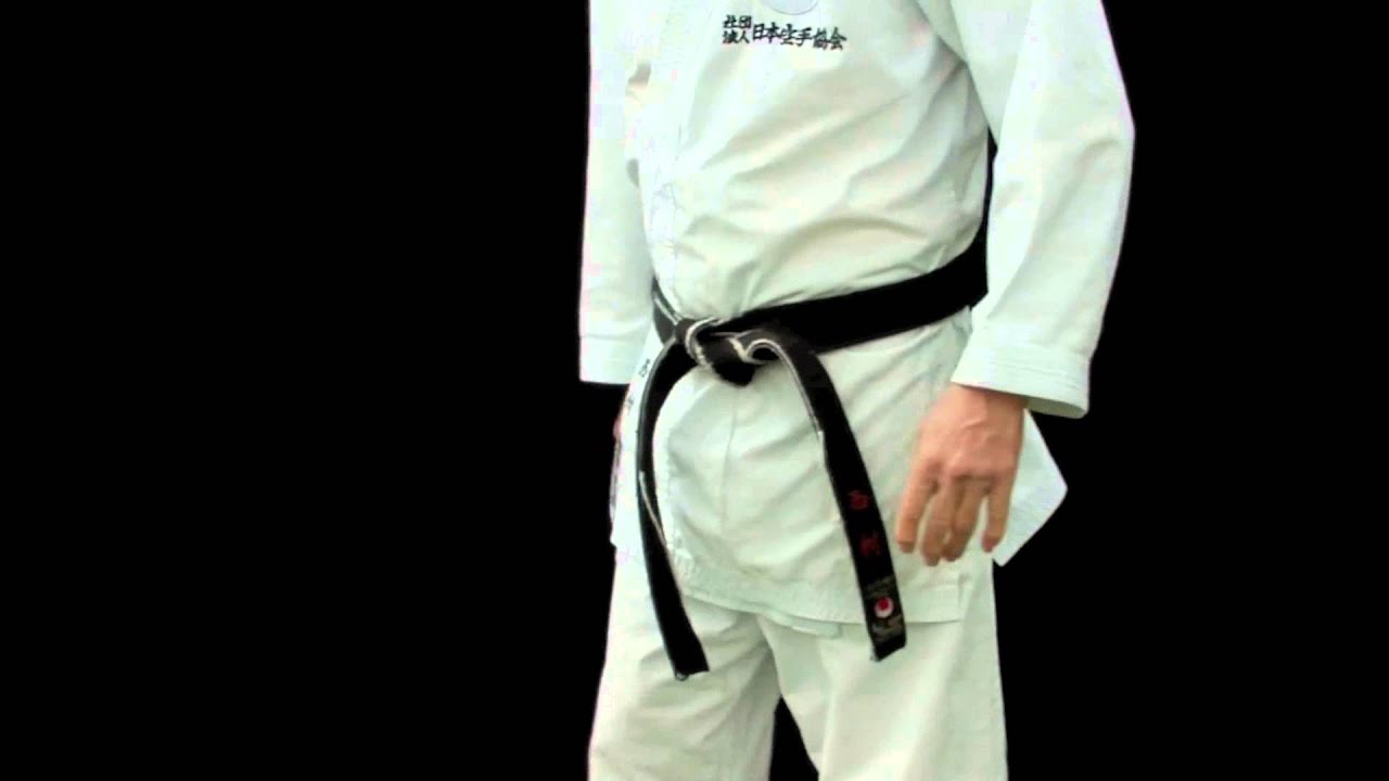 How to tie karate belt - YouTube