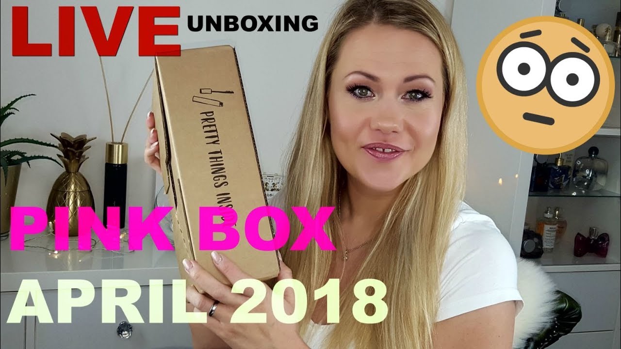 Live😳 Unboxing Pink Box April 2018🌺💐 - YouTube