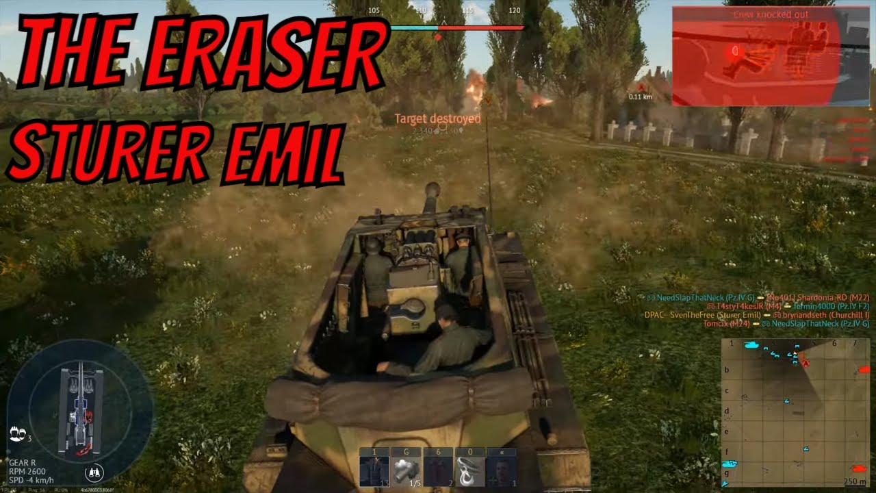 The ERASER Sturer Emil (War Thunder Gameplay) - YouTube