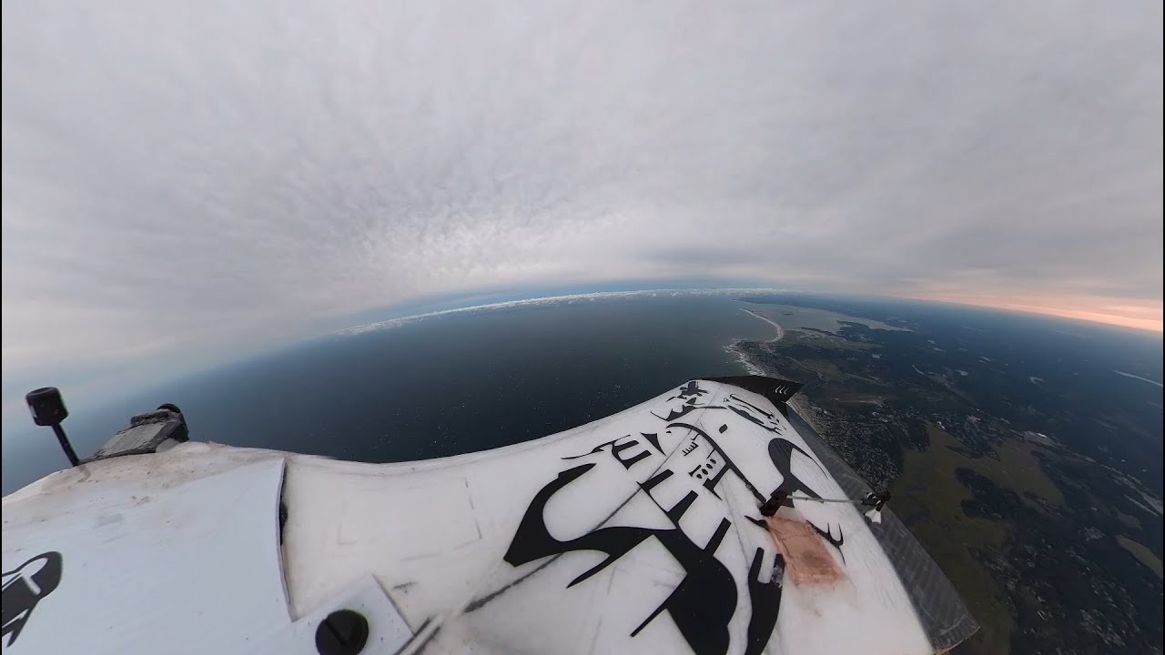 Drone Flying Wing Flying During Storm - YouTube