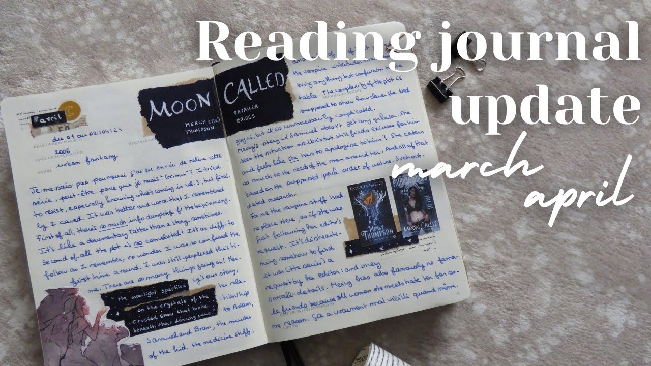 Reading journal update | March & April - YouTube