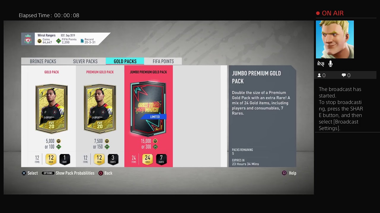 Open packs in fifa 20 - YouTube