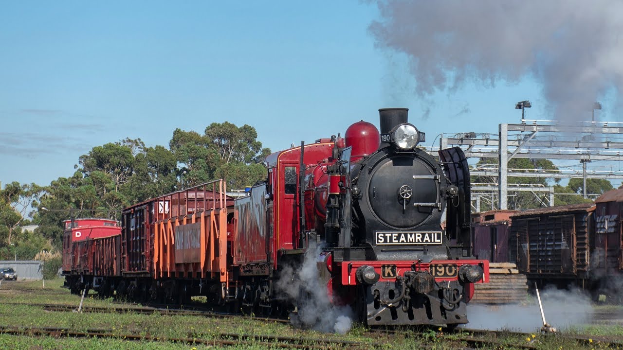 LMS Maroon Consolidation on a Goods Train! (Steamrail's Open Days 2020 ...