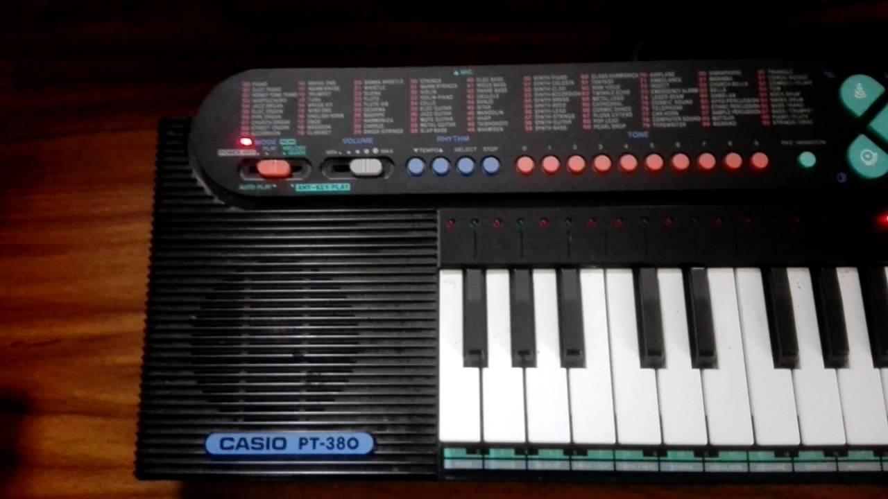 Casio PT-380 demo song #1 Little brown jug - YouTube