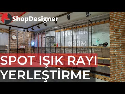 07. Spot Işık Rayı Ekleme | ShopDesigner.net