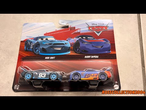 Cars 3 2-Pack Die-cast Unboxing: Nick Shift (#93 / SpareMint) & Barry ...