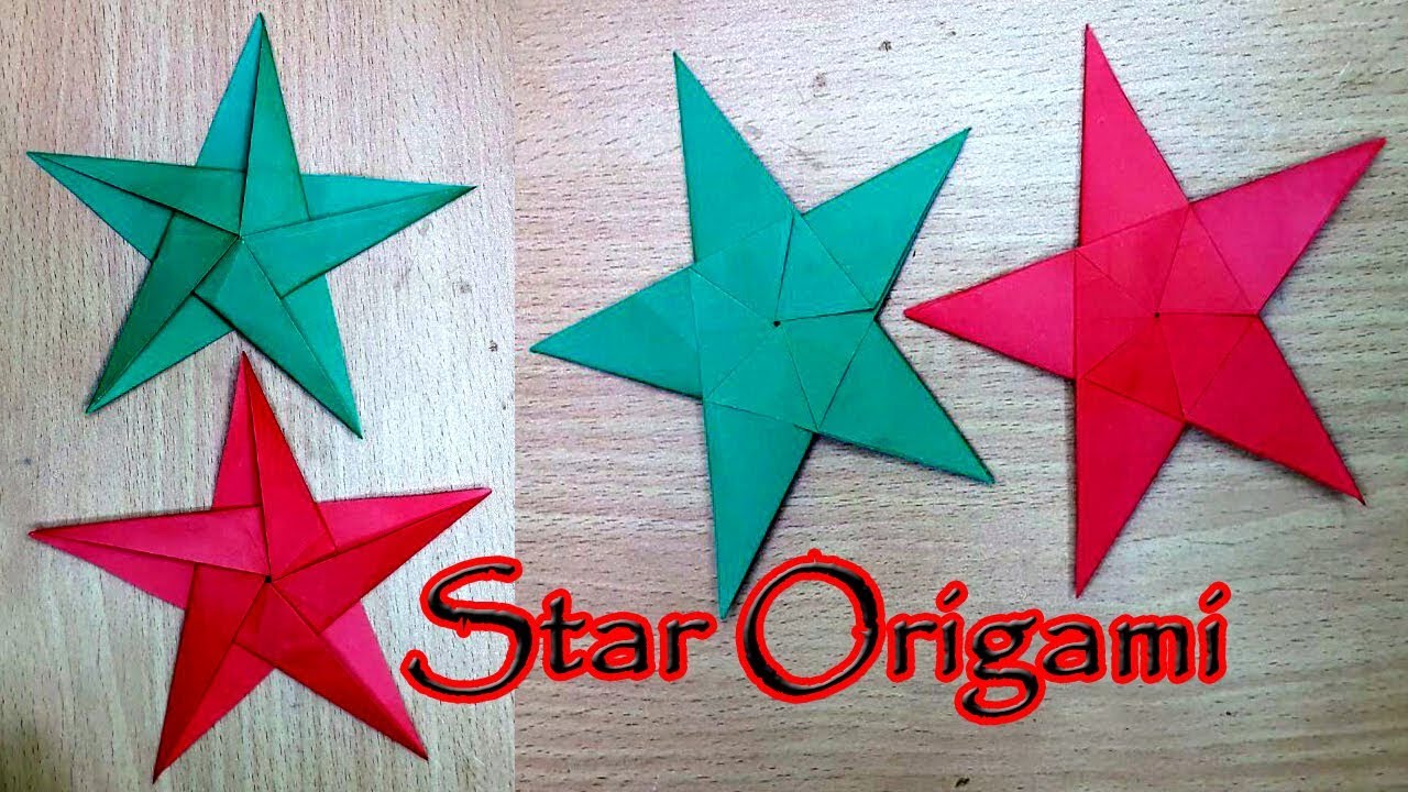 Origami star easy step by step । simple origami star । Best Crafting ...