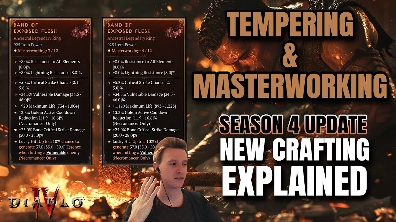 Crafting in Diablo 4: Tempering & Masterworking explained - Season 4 Update - YouTube