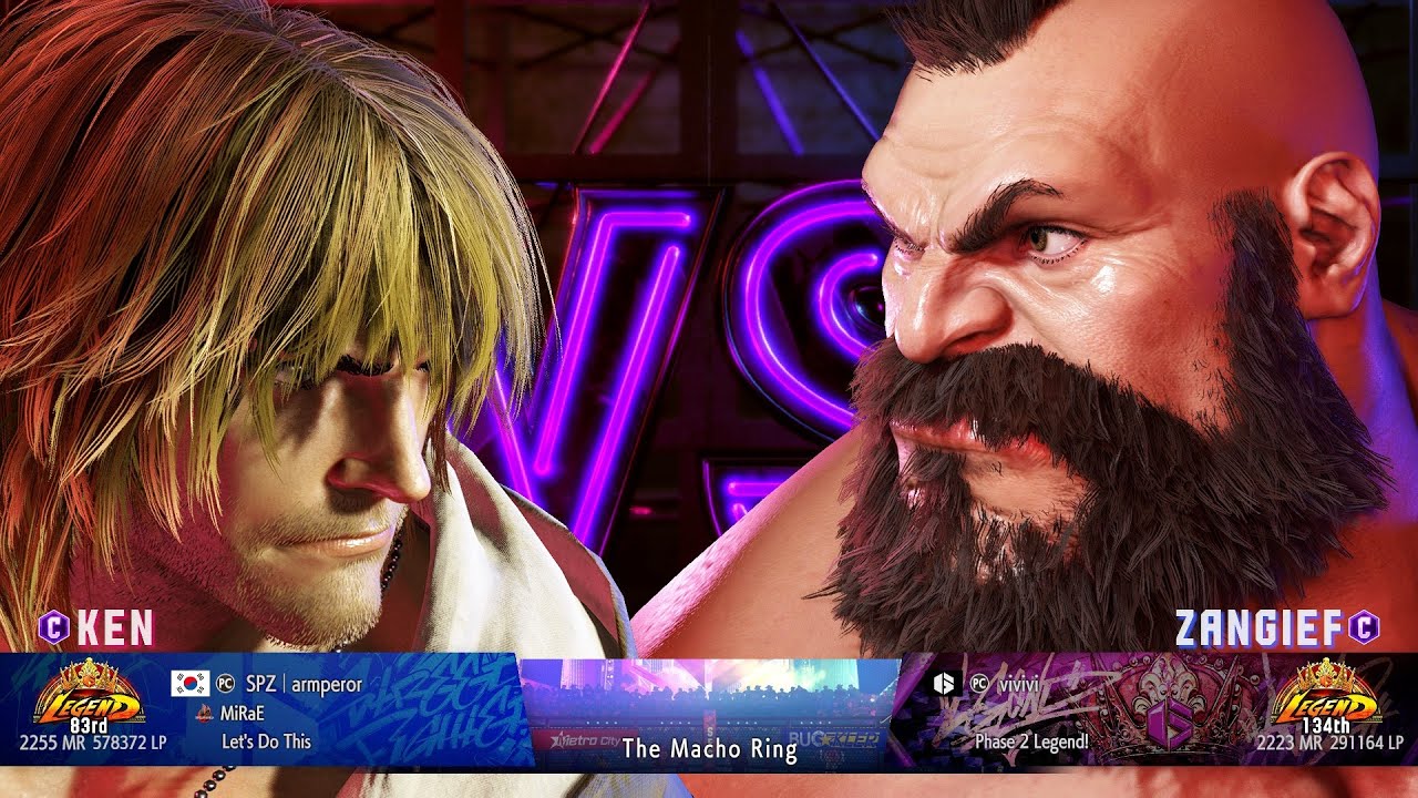 CAPCOM CUP 11 SF6 armperor (Ken Classic) Vs vivivi (Zangief Classic ...