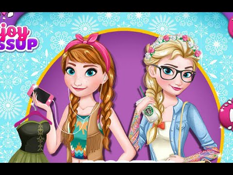Disney Frozen Esla & Anna Makeup Games For Girls Kids Games TV - YouTube