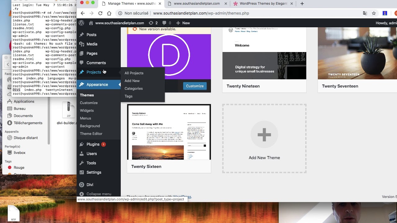 Installation themes Divi Extra sur wordpress - YouTube