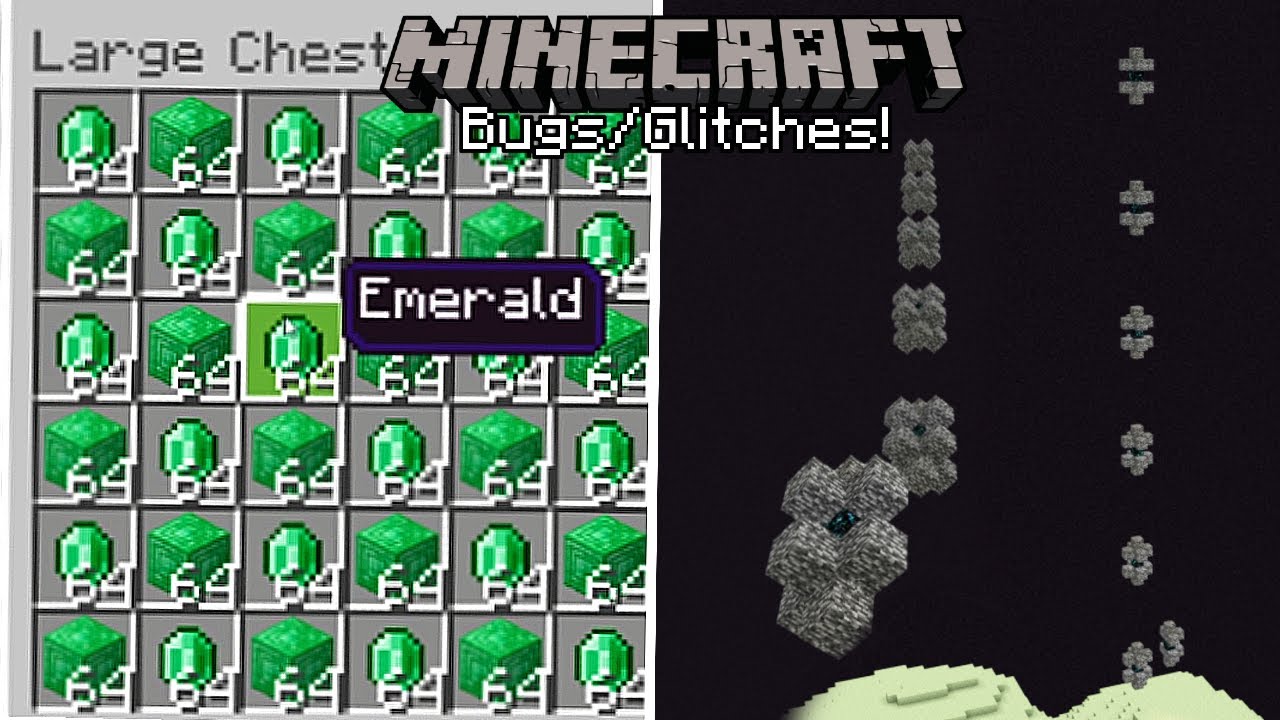 Minecraft Bugs&Glitches! (Unlimited Emeralds, Stacked End Gateways ...