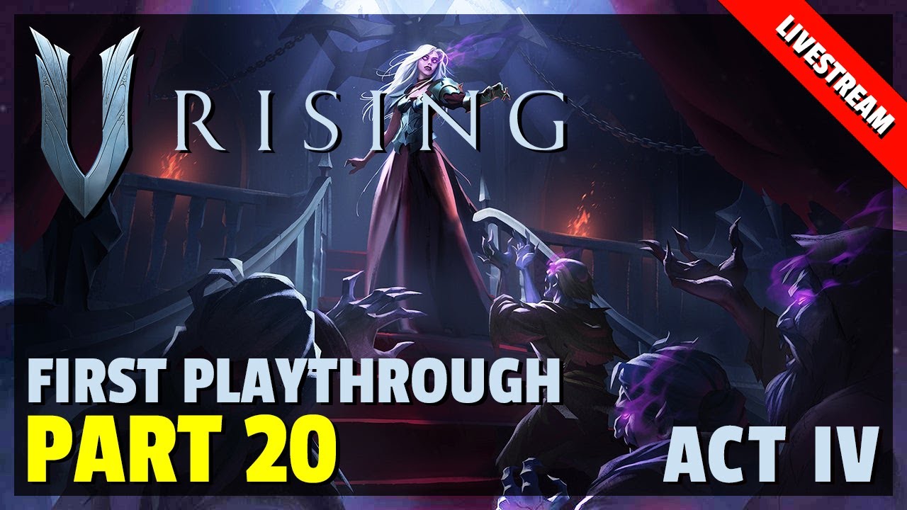 V Rising | Livestream | First Playthrough Of This Vampire Survival Game ...