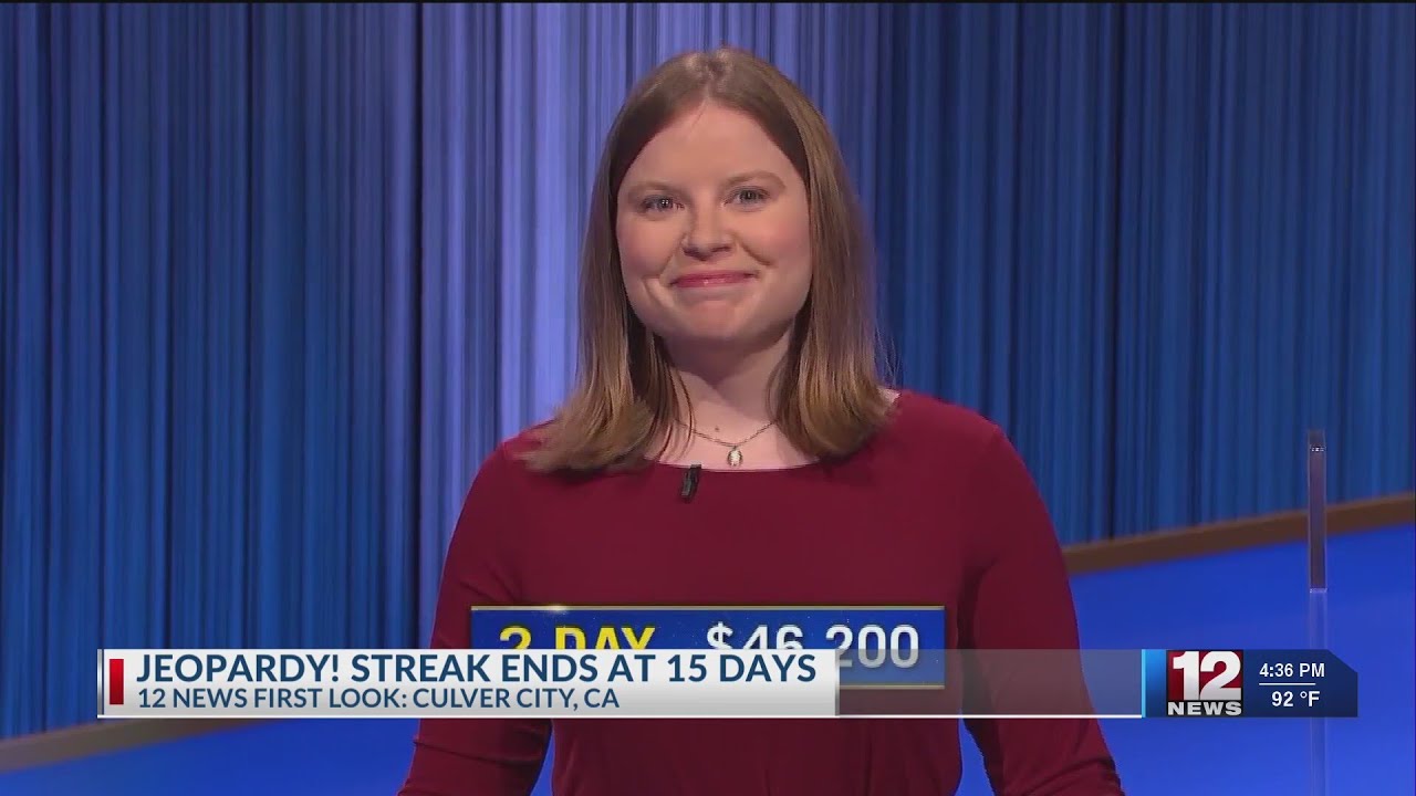 West Virginia native ends 15-day Jeopardy! winning streak with $350,000 ...