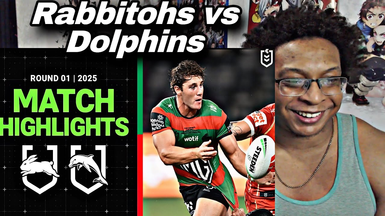 NRL Match Highlights | Rabbitohs v Dolphins | Round 1, 2025 REACTION ...