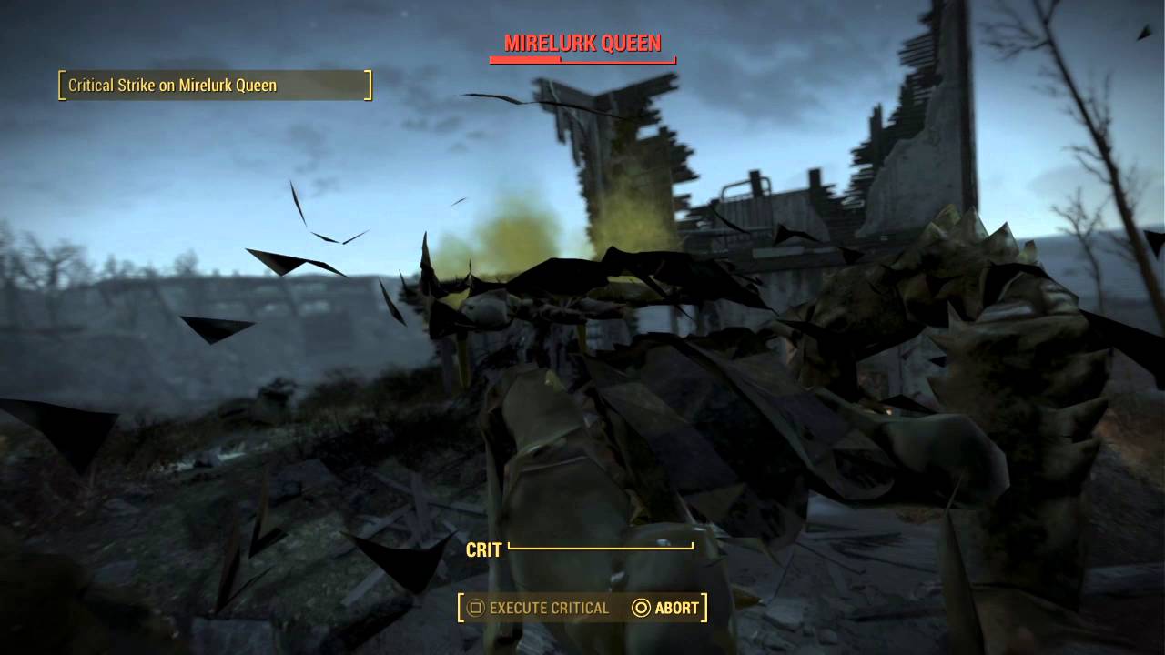 Fallout 4 Mystery Man destroys Mirelurk Queen - YouTube