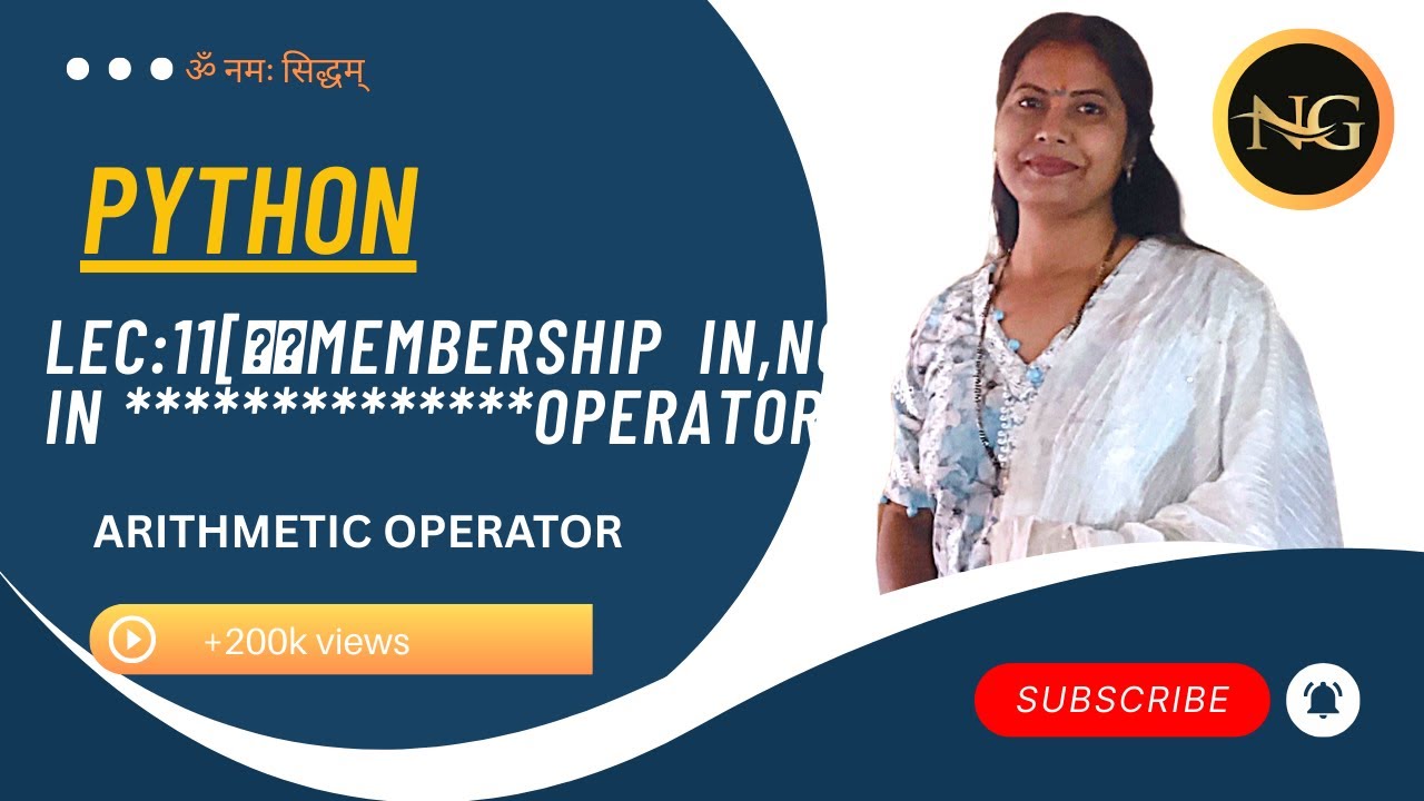 Membership Operator In Python [in , not in] - YouTube