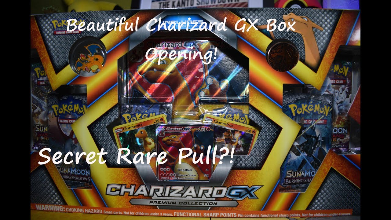 Pokemon Charizard GX Premium Collection Box Opening! + GIVEAWAY - YouTube