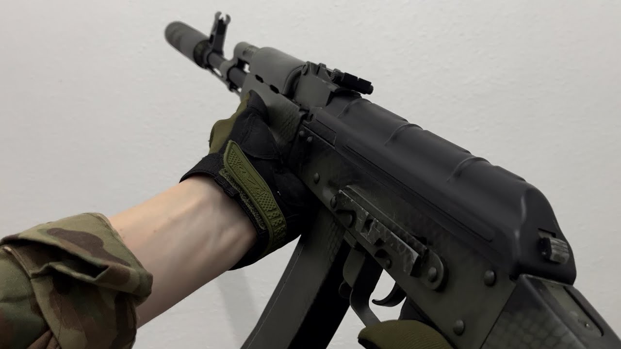 Well AK74N GBBR (First person) Airsoft AK - YouTube