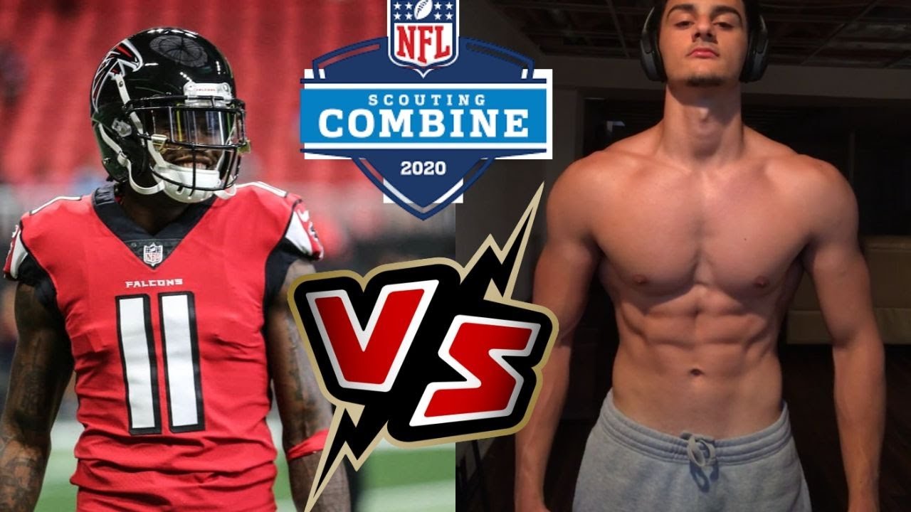 Teen Bodybuilder Does The NFL Combine Challenge - YouTube