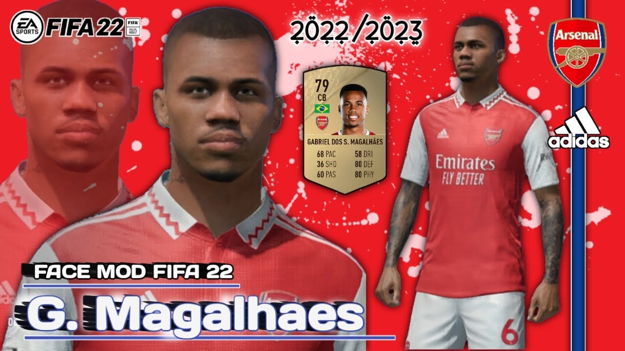 Facemod Gabriel Magalhaes Fifa 22 - YouTube