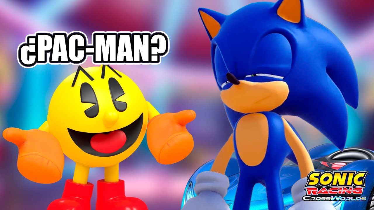 Pac-man llega a Sonic Racing CrossWorlds! Nuevo Crossover - YouTube