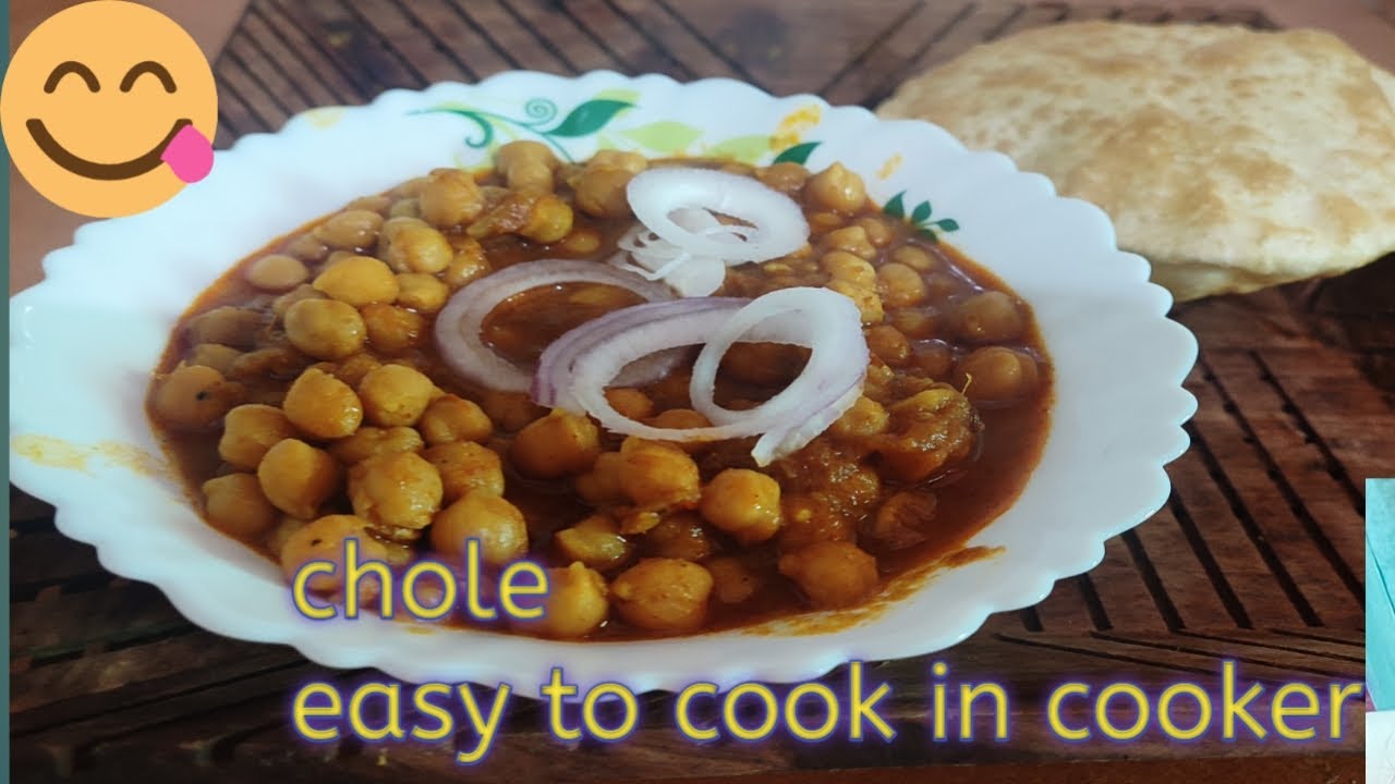 Instant chole recipe I less oil recipe l cooker chole l Sunday ...