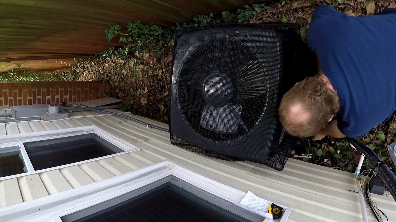 Installing a Mesh Netting Cover on my AC Condenser - YouTube