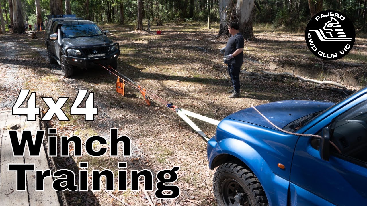 Winch Training Highlights - Pajero 4WD Club of Victoria - YouTube