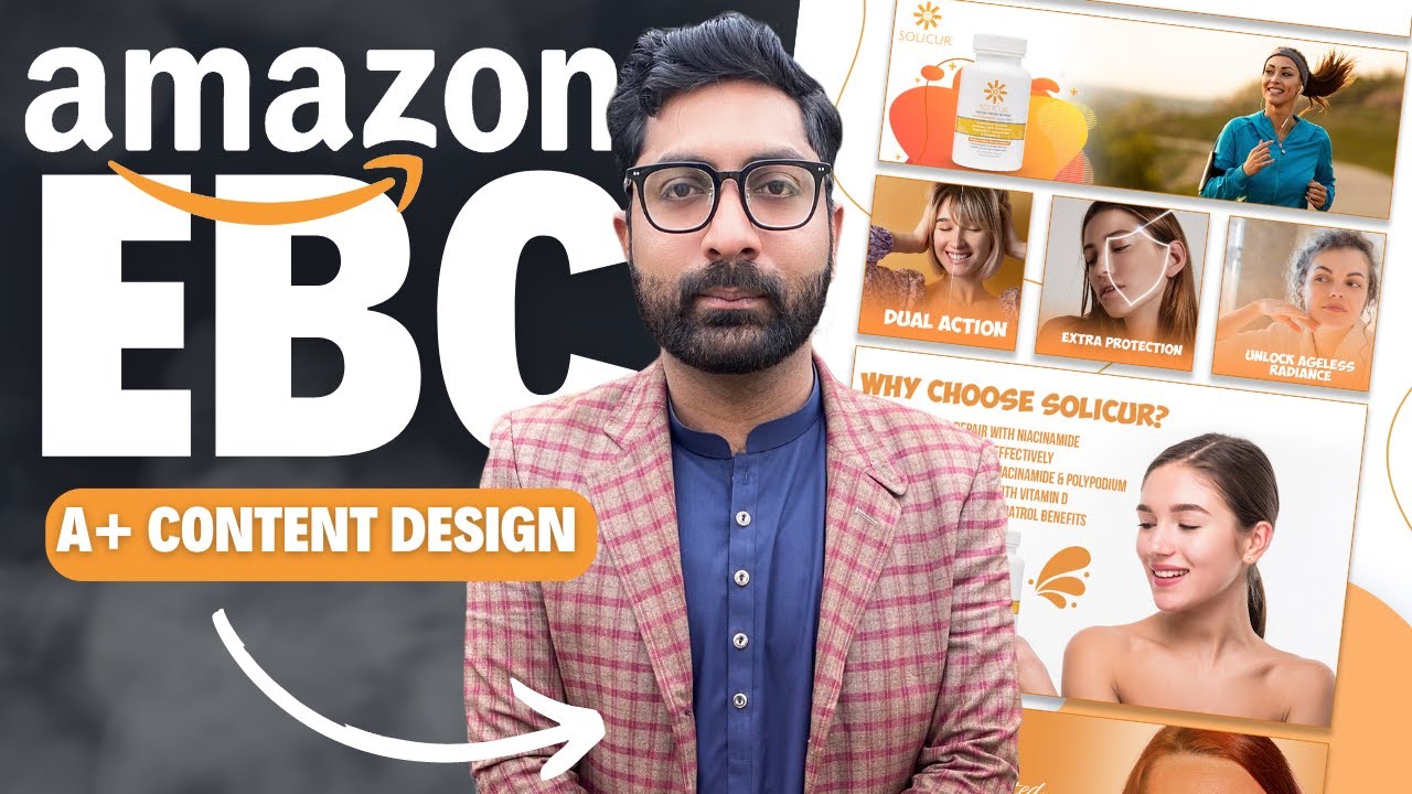 Amazon EBC A+ Content Design in Photoshop - YouTube