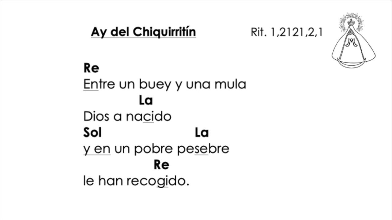 Ay del Chiquirritín (canto de Navidad con acordes) - YouTube