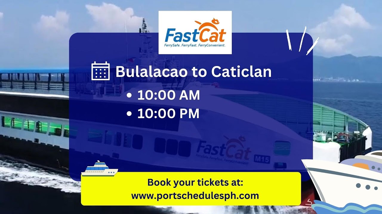 FastCat Bulalacao to Caticlan Schedules 2023 - YouTube