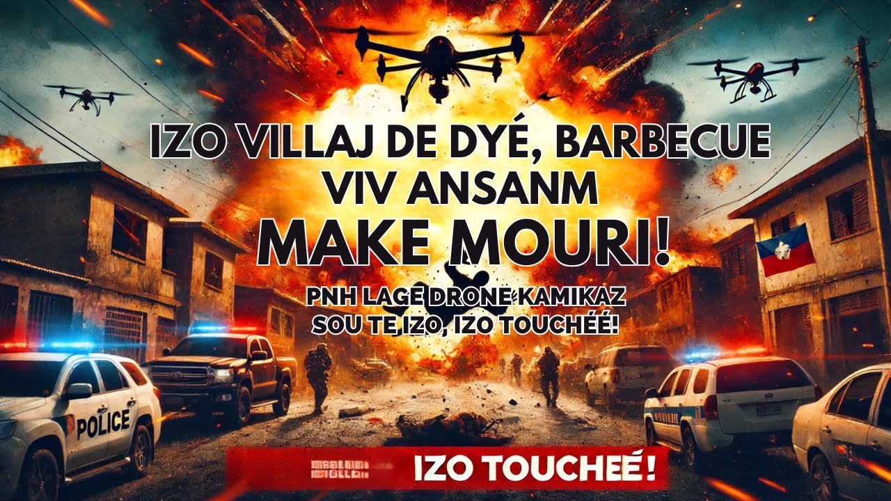 BREAKING NEWS!! MOVE NOUVEL DRONE PIRED BEKYOU MENASE PEYI A APRE ATAK KI PASE VILAJ AK BA DELMA ...