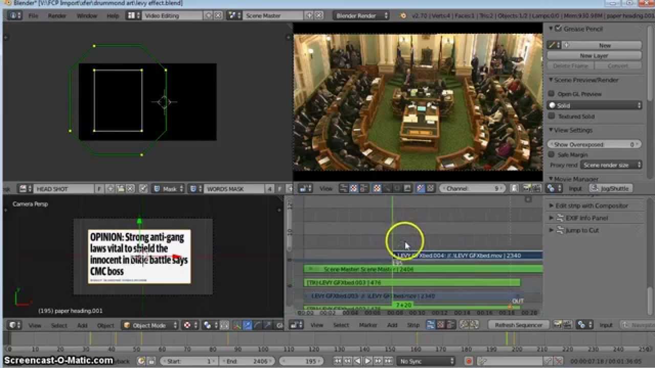 TV News Motion Graphics with Blender - YouTube