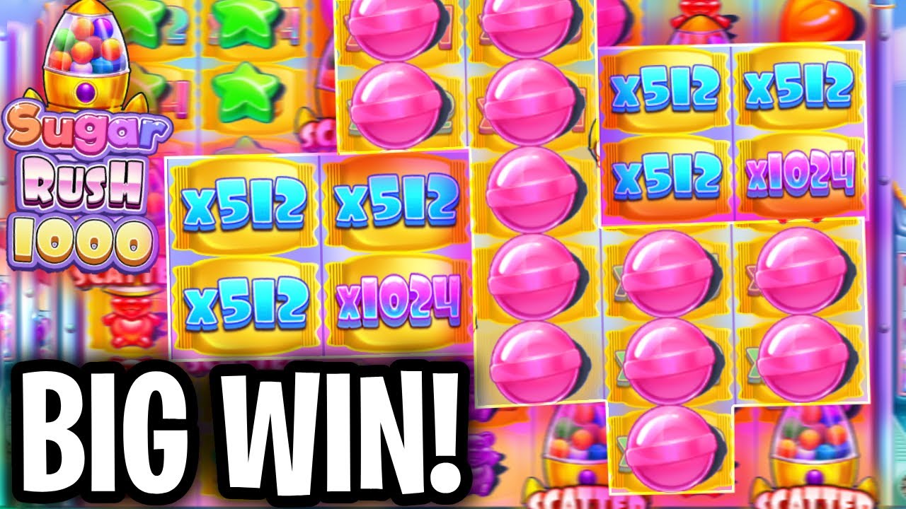 NEW SUGAR RUSH 1000 SLOT PAYS HUGE! (BIG WIN) - YouTube