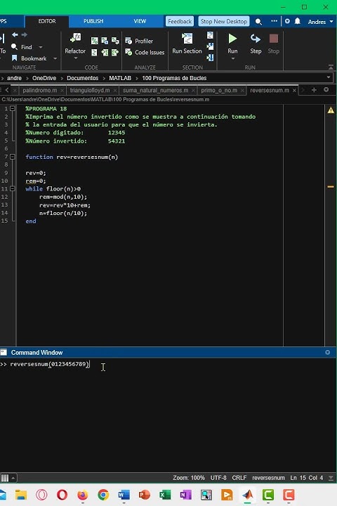 Programa 18 Matlab For While If Else Programming Matlab Matlabtutorials