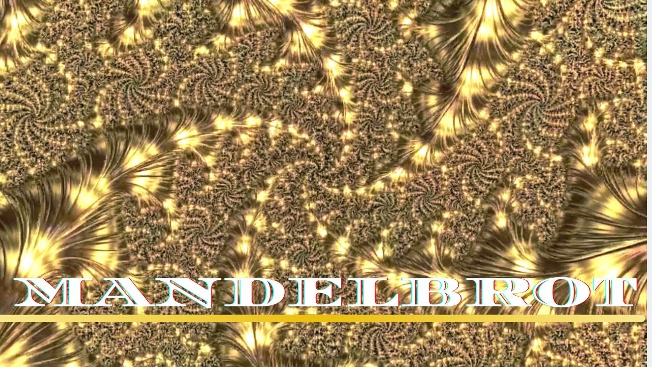 Golden Fractal Zoom 4k | Mini Mandelbrot Visuals - YouTube