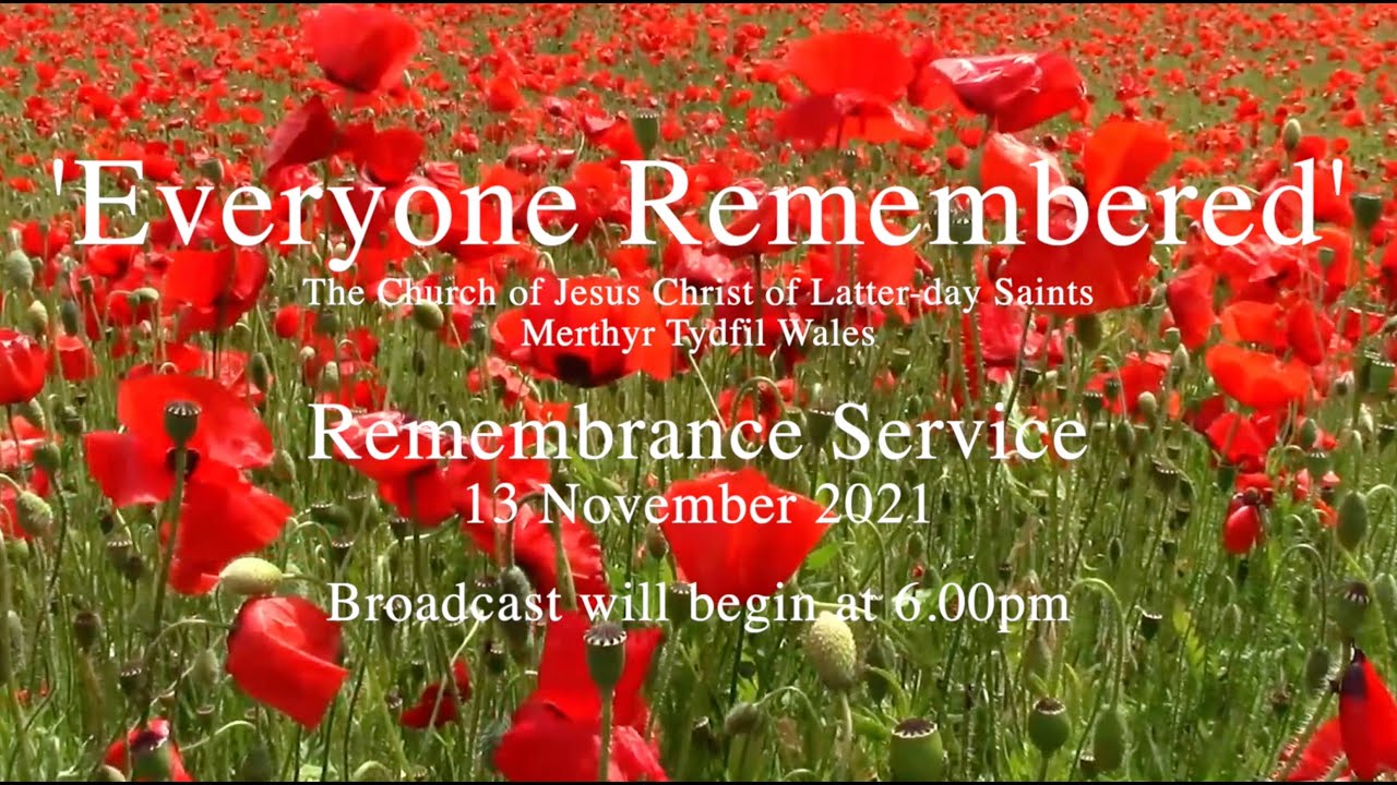 'Everyone Remembered' - Remembrance Service 2021. - YouTube