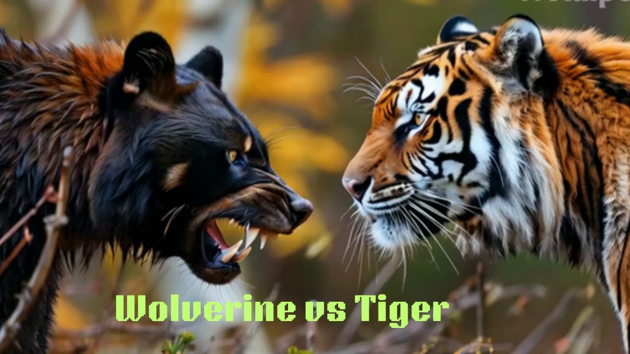 Wolverine vs Tiger | Animated | Wildlife Documentary | Informative # ...