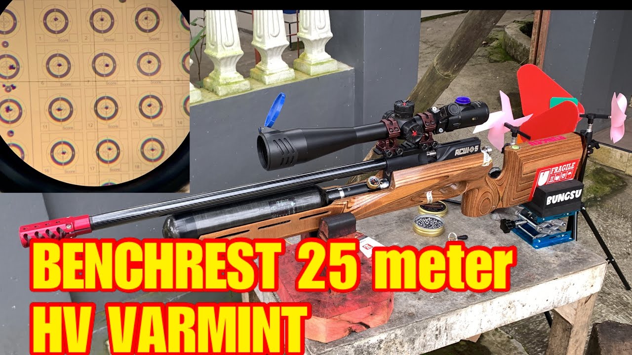 Benchrest 25 Meter HV VARMINT/ QYS STREAMLINED unit ACW 5 VELO - YouTube