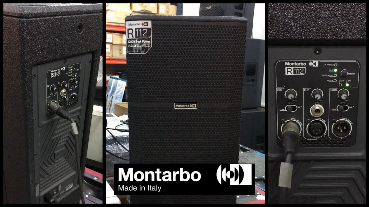 Montarbo R112 Active speaker and AifaPro ALP1000FX Mixing console # ...