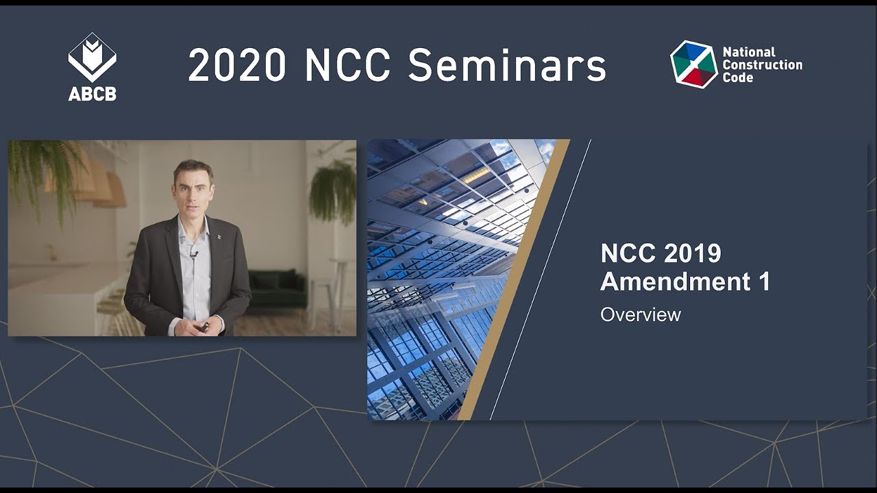 NCC 2019 Amendment 1 update - YouTube