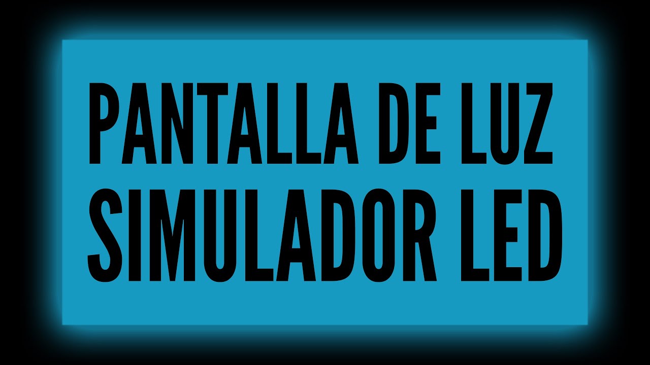 PANTALLA LED AZUL | Simulador Led | NEON 10 Horas - YouTube