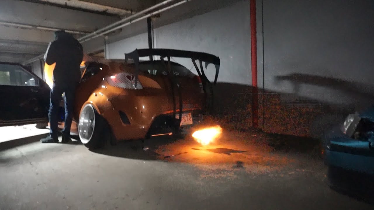 Wotbox on a Hyundai Veloster *SHOOTS HUGE FLAMES* - YouTube