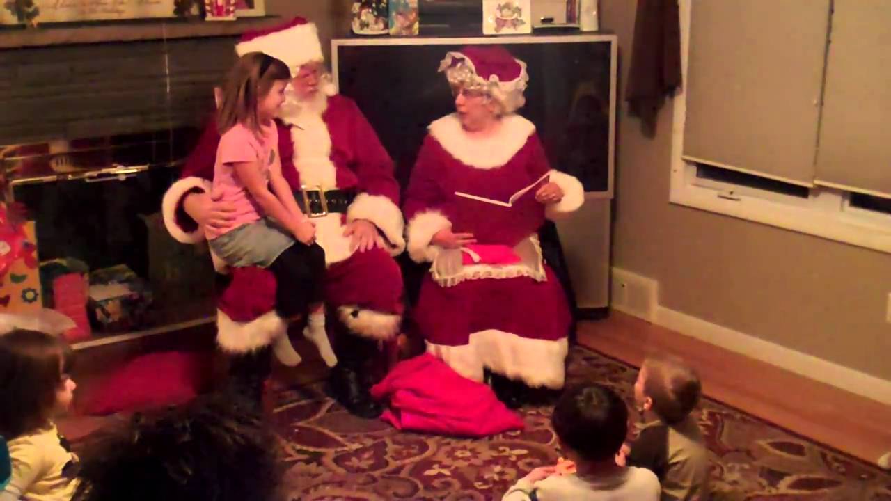 Mr and Mrs Santa Claus Visit Part 1 - YouTube