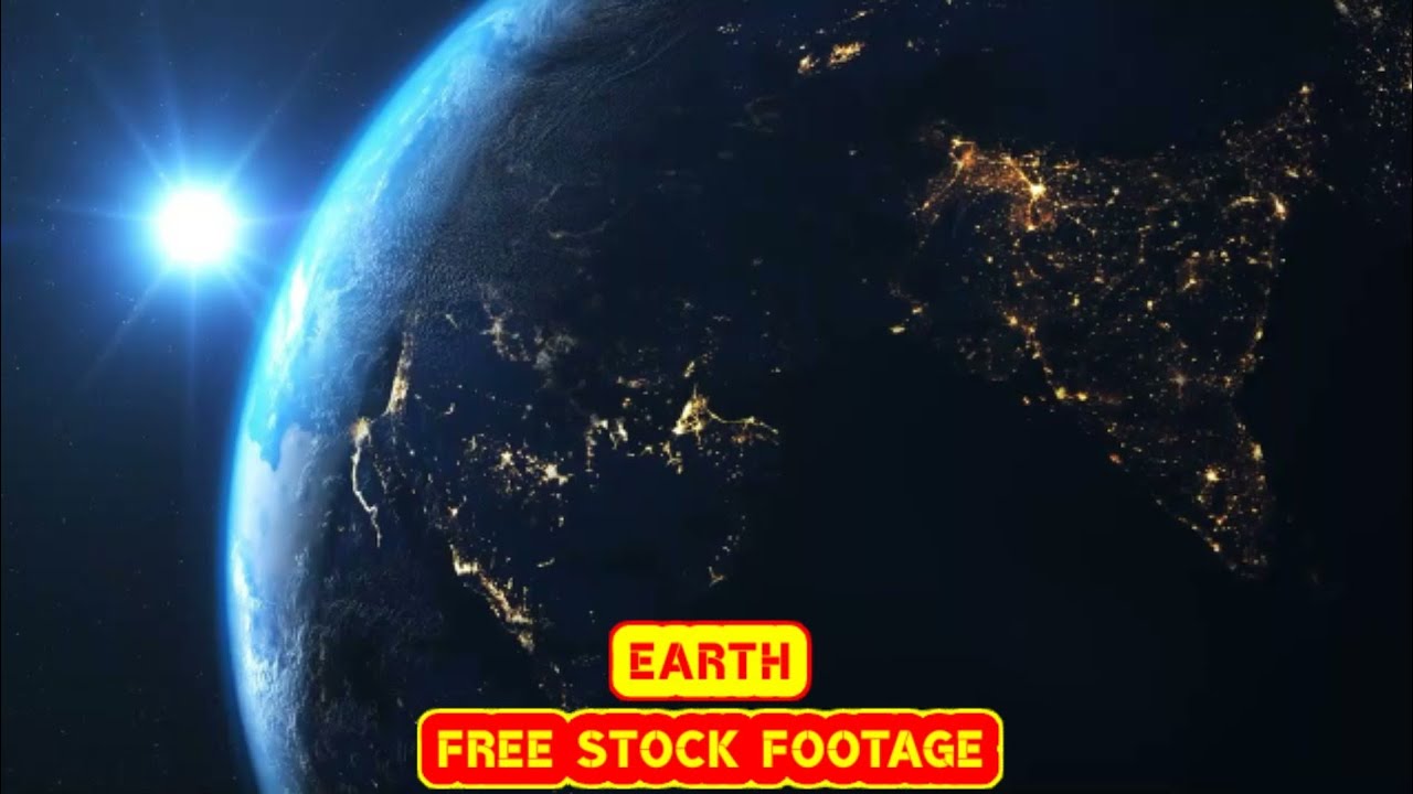 EARTH IN SPACE ROTATING - FREE STOCK FOOTAGE - NO COPYRIGHT VIDEOS ...