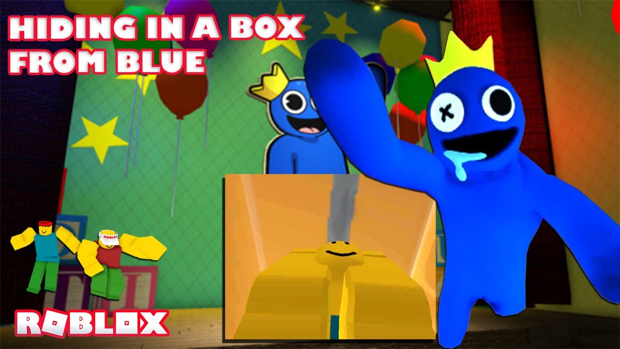HIDING IN A BOX from Blue in Rainbow Friends | ROBLOX - YouTube