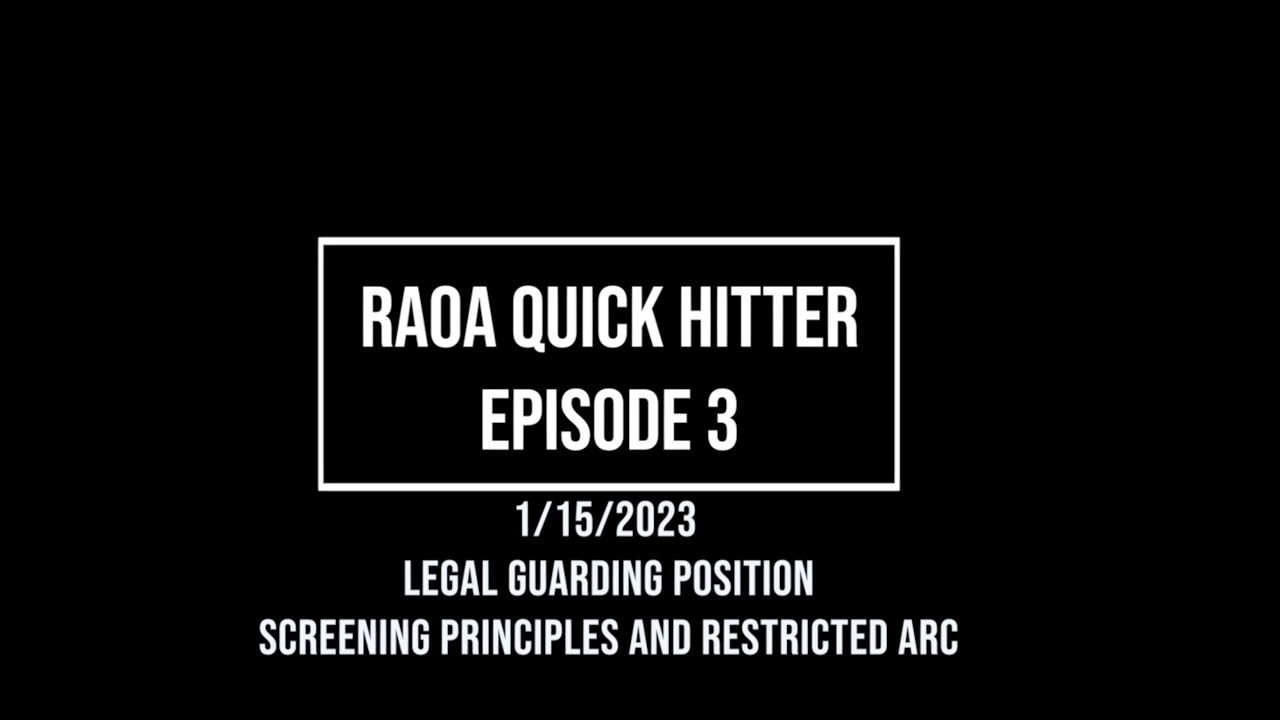 RAOA Quick Hitter Episode 3 - YouTube