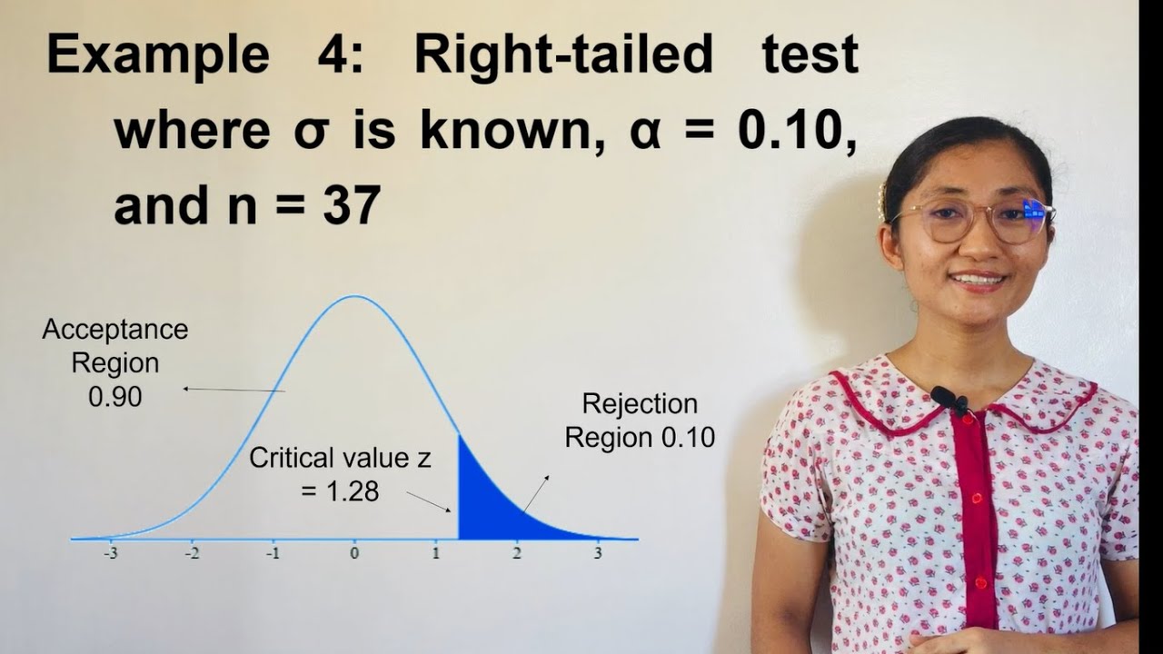Identifying Appropriate Rejection Region for a Given Significance Level ...
