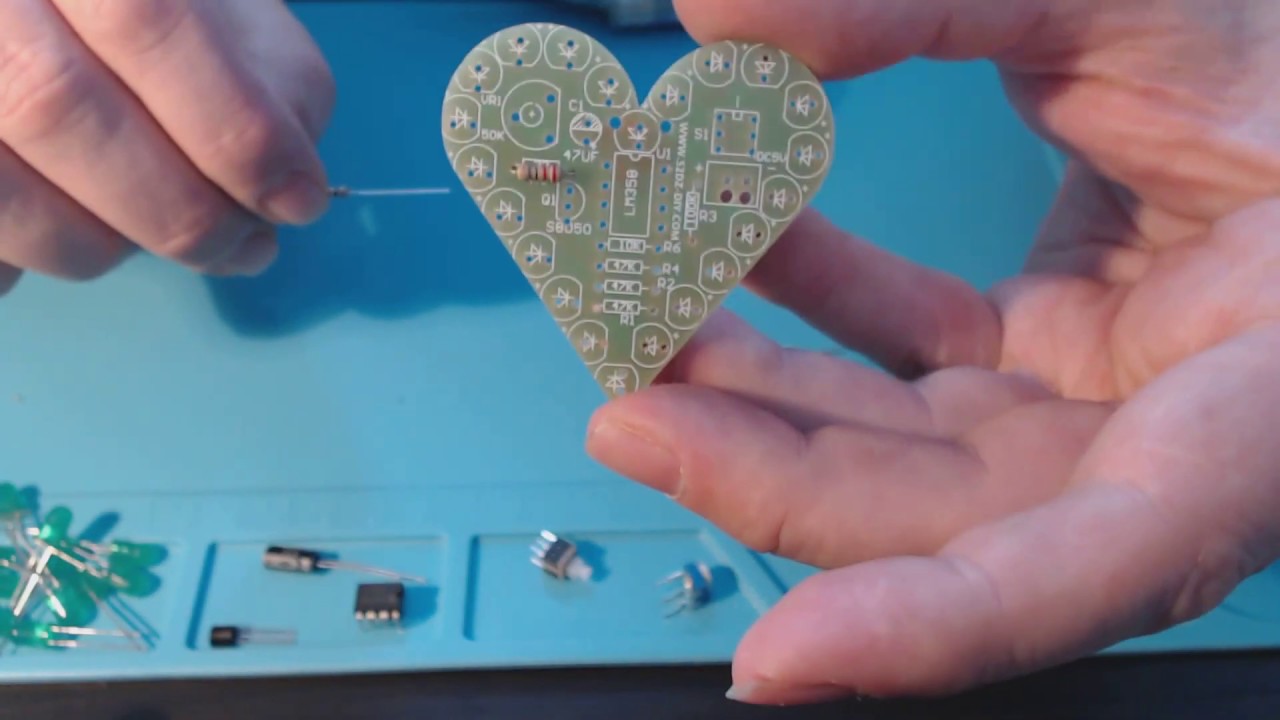 EQKIT® Heart Shaped Light Kit DIY LED Flash Breathing Light from ...